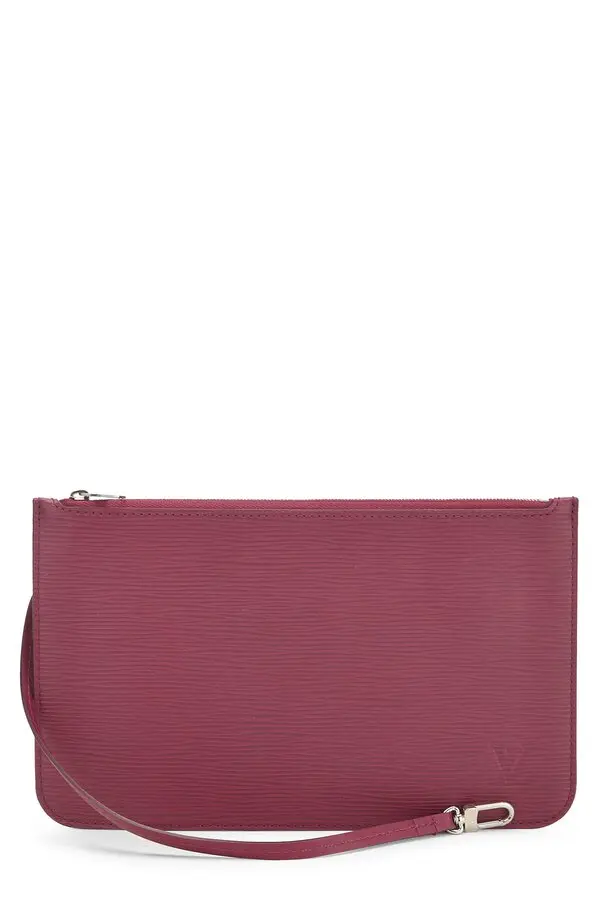 LOUIS VUITTON Epi Neverfull Pouch - Pink