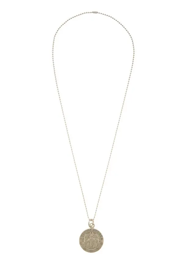 Chrome Hearts Sterling Angel & Dagger Pendant Necklace - Silver