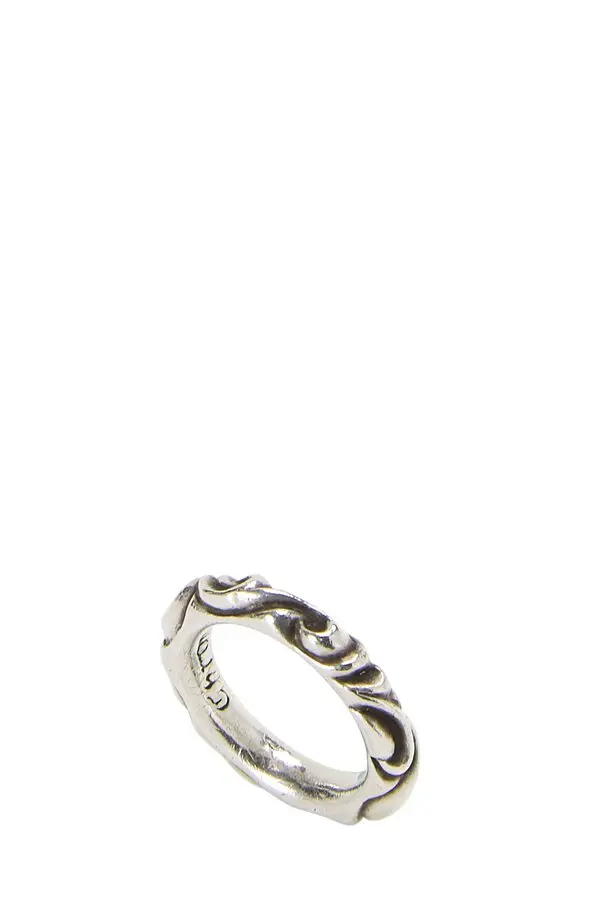 Chrome Hearts Sterling Cross Scroll Ring