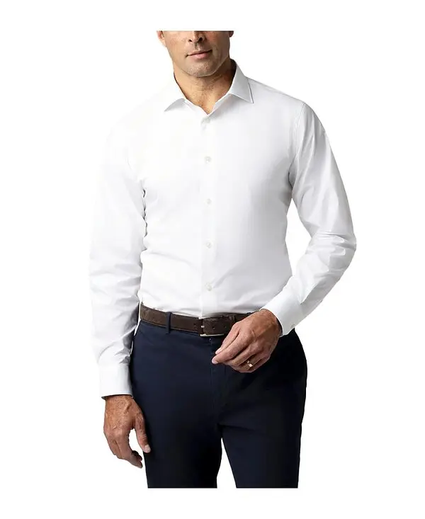 Robert Talbott Reynolds Light Weight Poplin Classic Fit Shirt - White