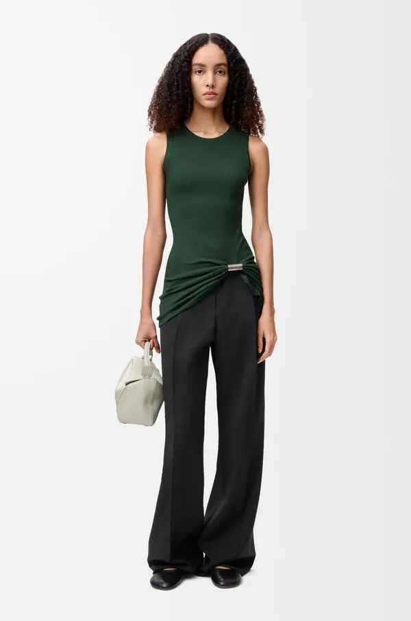 Loewe Cotton Tank Top - Dark Green