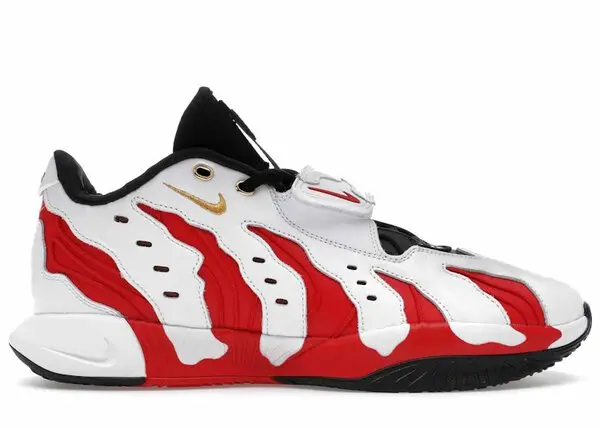 Nike Lebron 21 Prime 96 Sneakers - White/metallic Gold/fire Red