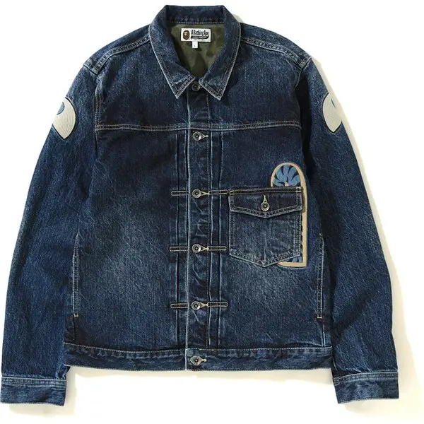 BAPE Washed Denim Trucker Jacket