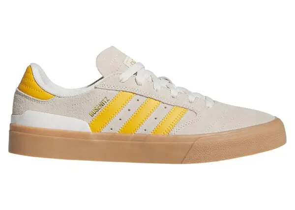 Adidas Busenitz Vulc Ii Sneakers - Crystal White/preloved Yellow/gold Metallic