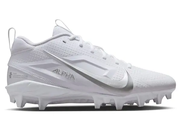 Nike Alpha Menace 4 Varsity Football Shoe - White/metallic Silver