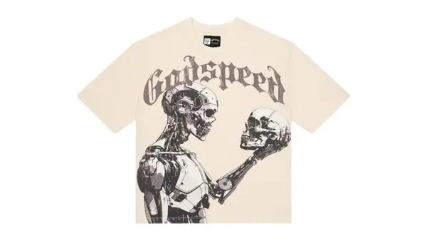 GODSPEED Mankind Vs Ai Iii T-shirt - Bone/black