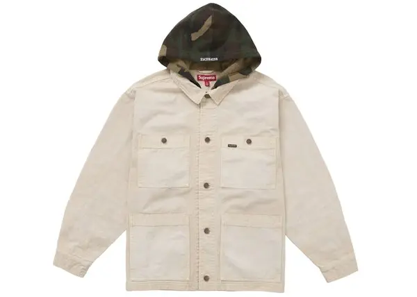 Supreme Hooded Chore Coat - Natural