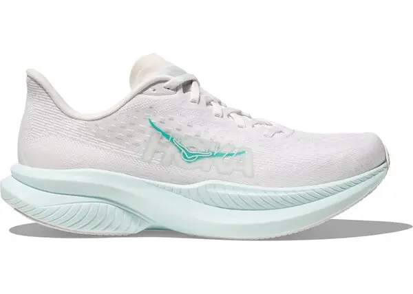 Hoka One One Mach 6 Athletic Sneakers - White/droplet
