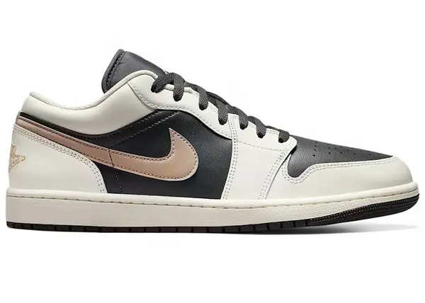 JORDAN 1 Low Sneakers - Anthracite/hemp/sail