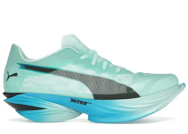 PUMA Fastr Nitro Elite 3in Athletic Sneakers - Mint Melt/speed Blue
