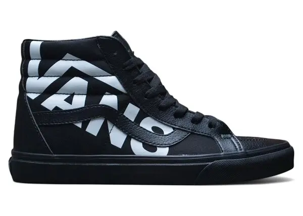 VANS Sk8-hi Reissue Logo Sneakers - Black/white