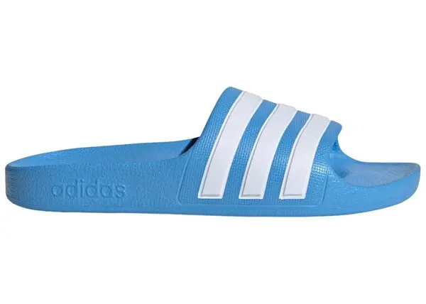 Adidas Adilette Aqua Slides - Blue Burst/cloud White