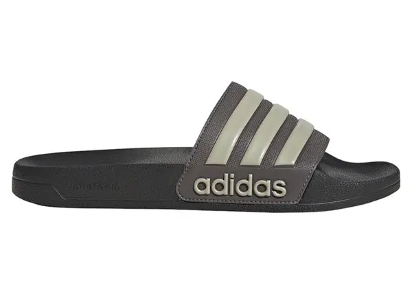 Adidas Adilette Shower Slides - Charcoal/putty Grey/carbon