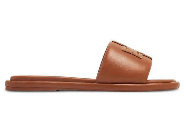 Tory Burch Double T Sport Slide Sandal - Bourbon Miele/gold