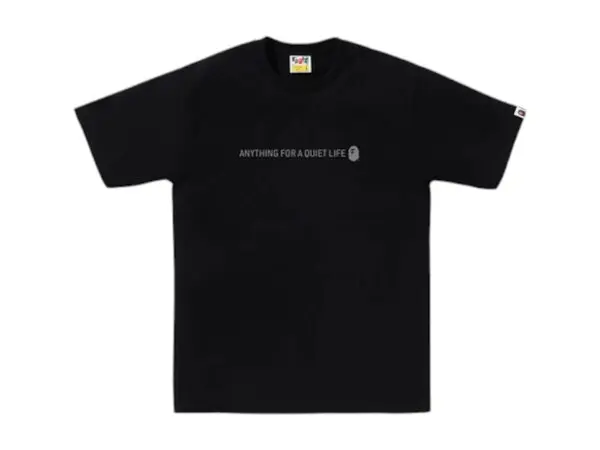 BAPE Reflector Industrial Logo Tee Shirt - Black