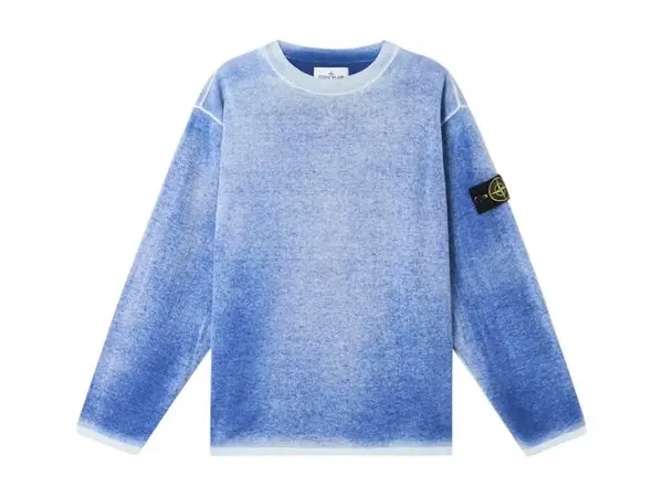 Stone Island Oversized Raw Hand Crewneck Sweatshirt