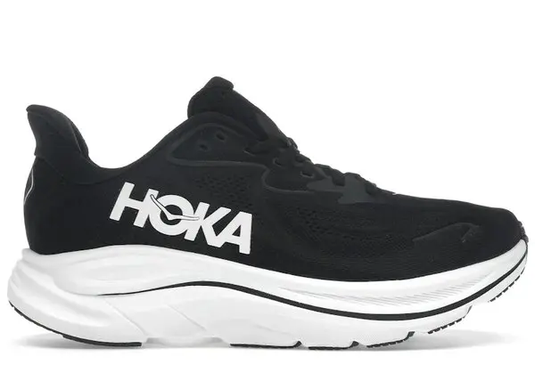 Hoka One One Clifton 10in - Black/white