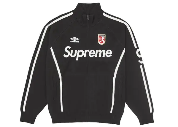 Supreme Umbro Zip-up Sweater - Black