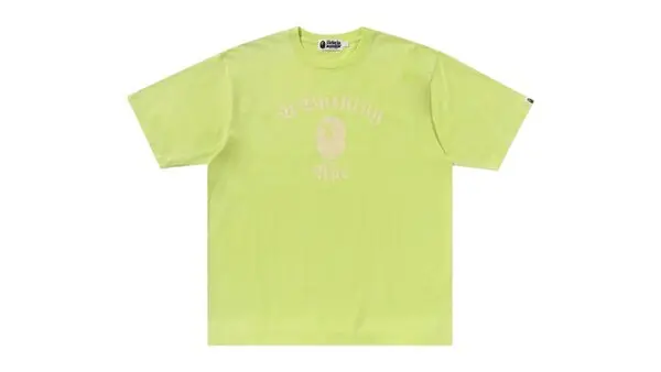 BAPE Overdye Relaxed Fit Tee Shirt - Yellow