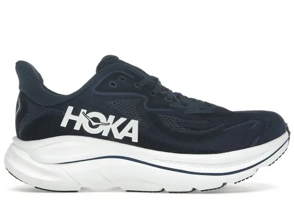 Hoka One One Clifton Athletic Sneakers - Navy Blue/white