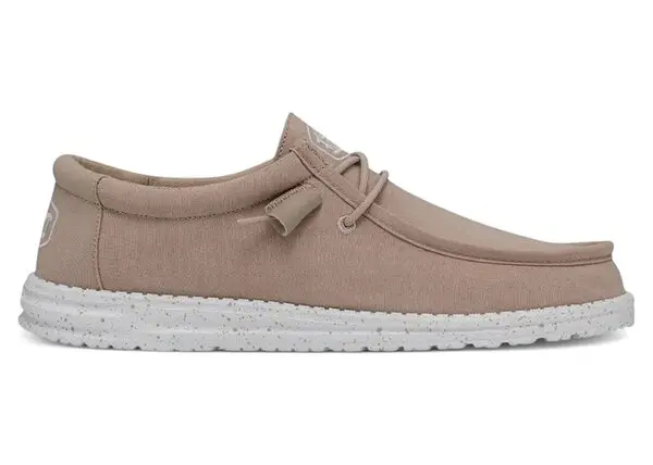 HEY DUDE Wally Slub Canvas - Tan