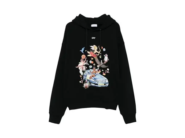 Off-White Fresco Car Skate Hoodie - Black/white