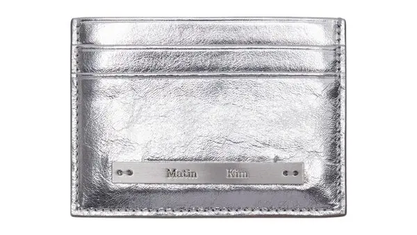 MATIN KIM Vintage Card Wallet - Silver