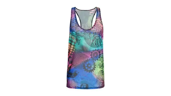 Adidas X Jeremy Scott Allover Print Tank Top - Multicolor/semi Lucid Fuchsia/active Purple