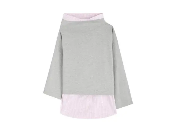 Dries Van Noten Henies Top - Grey Melange