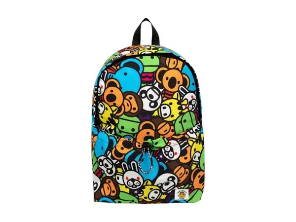 BAPE Baby Milo All Safari Medium Backpack - Multicolor