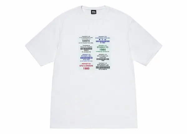 StÜssy Codes Tee Shirt - White