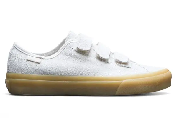 VANS Style 23 V Fuzzy Suede Sneakers - White/birch