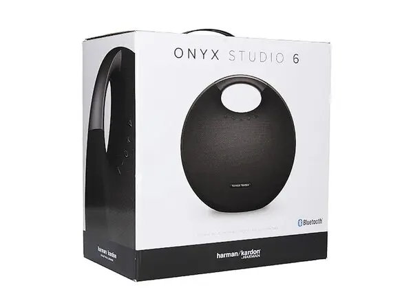 HARMAN KARDON Onyx Studio 6 Wireless Ipx7 Waterproof Bluetooth Speaker Hkos6blkam Black