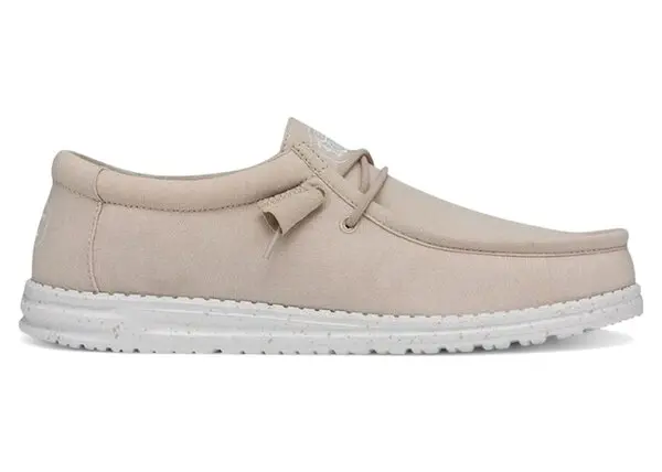 HEY DUDE Wally Slub Canvas - Natural