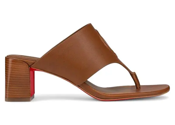 CHRISTIAN LOUBOUTIN Tongamule 55 Mules - Cuoio