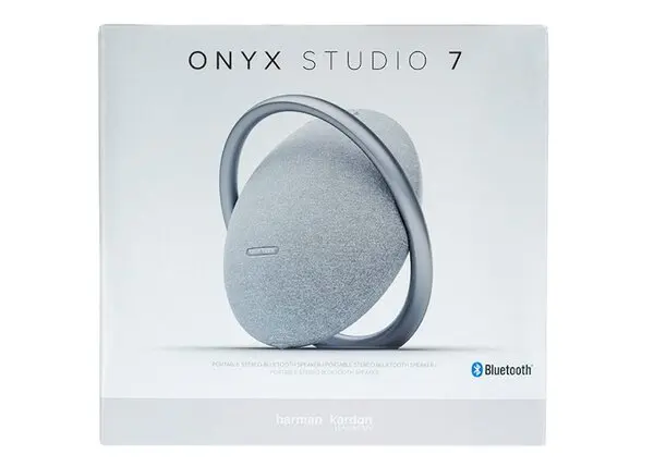 HARMAN KARDON Onyx Studio 7 Portable Stereo Bluetooth Speaker Hkos7gryam Grey