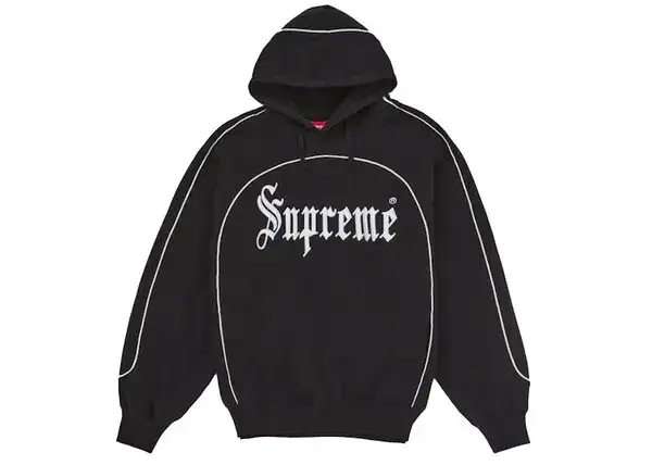 Supreme Icy Arc Hooded Sweatshirt - Black | Editorialist