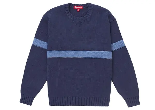 Supreme Applique Sweater - Navy Blue