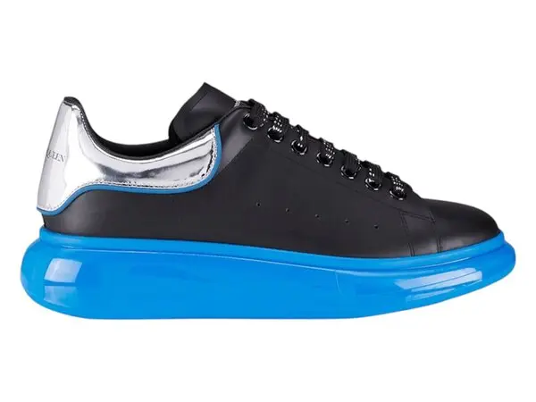 Alexander McQueen Oversized Sneakers - Black/blue/silver