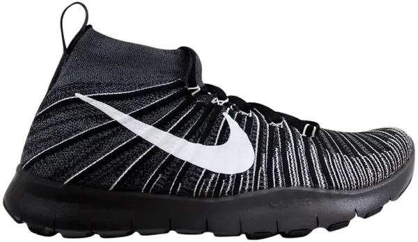 Nike Free Train Force Flyknit - Dark Grey/white/black