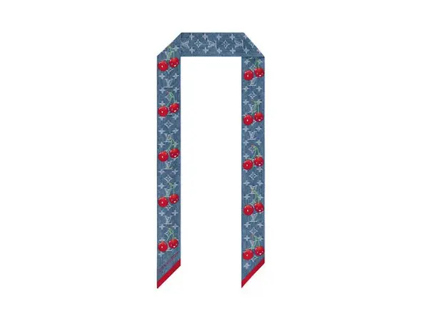 LOUIS VUITTON X Takashi Murakami Denim Cherry Bandeau - Blue Denim