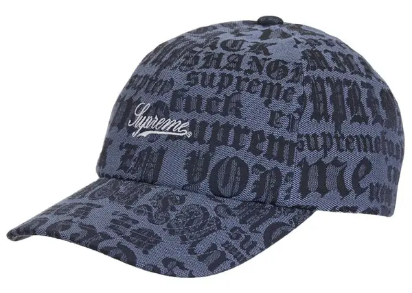 Supreme Cities Jacquard 6-panel Hat - Grey
