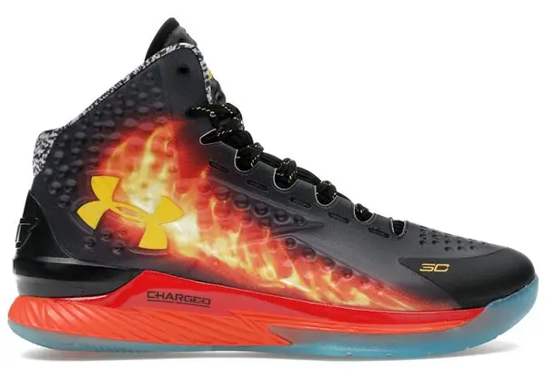 Under Armour Curry 1 Retro Sneakers - Black/team Orange/taxi