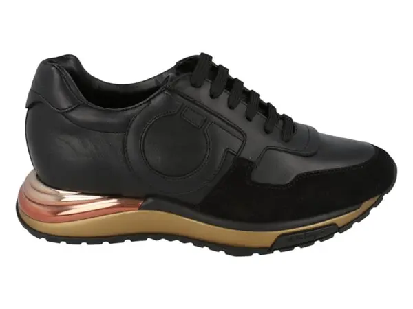 FERRAGAMO Brooklyn Low-top Sneakers - Black