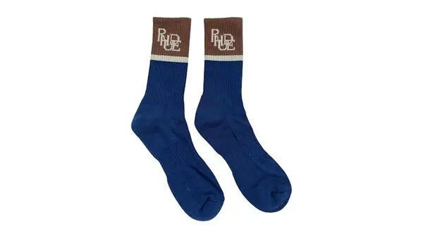 Rhude Suiting Logo Socks - Blue