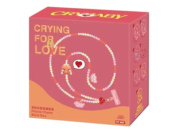 POP MART Crybaby Crying For Love Series Phone Charm Single Blind Box