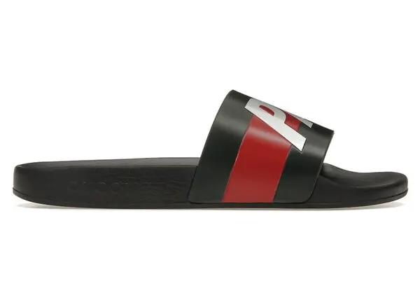 Gucci Palace X Logo Web Slide Sandal