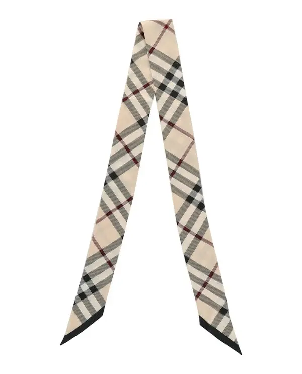 Burberry Large Vintage Check Silk Scarf - Stone
