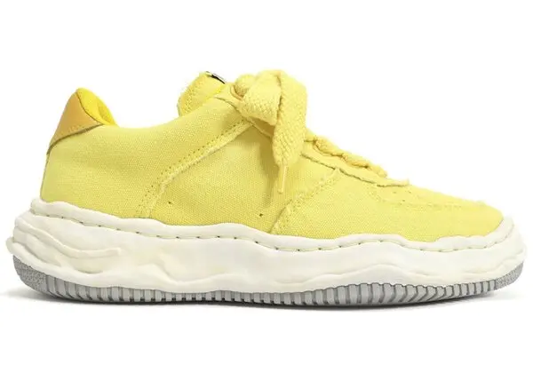 Mihara Yasuhiro Wayne Og Sole Canvas Low Sneakers - Yellow/white