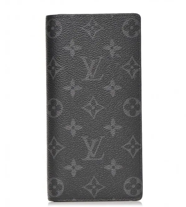 LOUIS VUITTON Wallet Brazza Monogram Eclipse Black - Multicolor